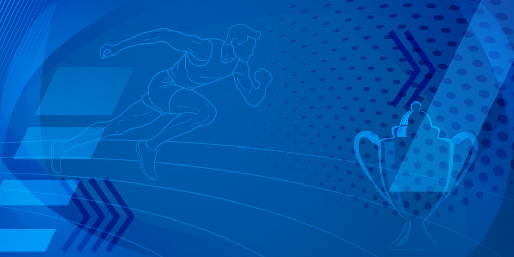 Runner themed background Royalty Free Vector Image