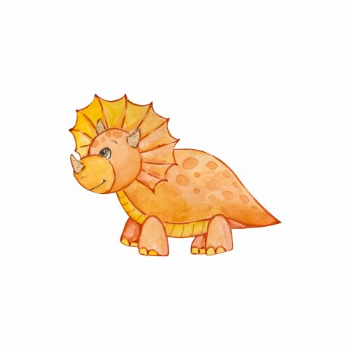 Cartoon doedicurus dinosaur isolated character Vector Image