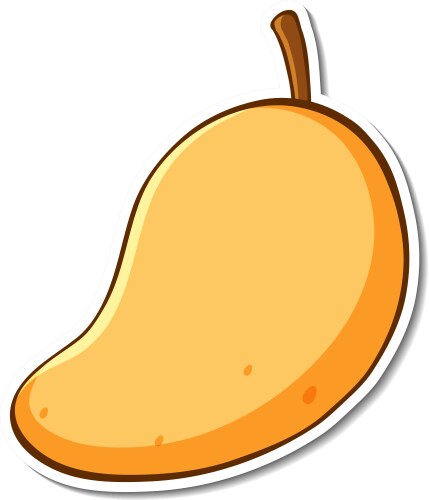 Sticker series of fruits Royalty Free Vector Image