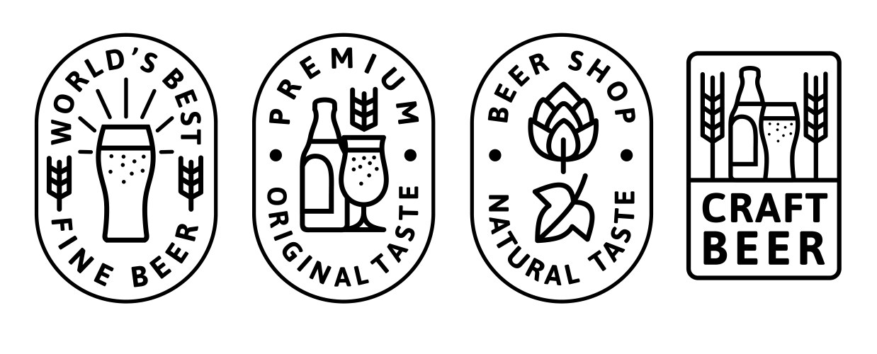 Beer stamp Royalty Free Vector Image - VectorStock