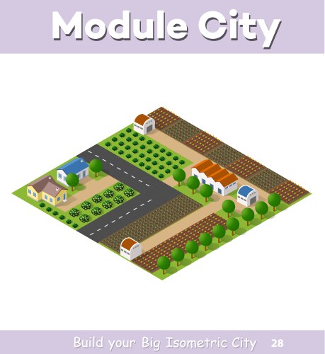 3d isometric tiles Royalty Free Vector Image - VectorStock