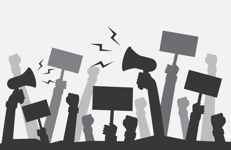 Angry people emotions expressing anger and hatred Vector Image