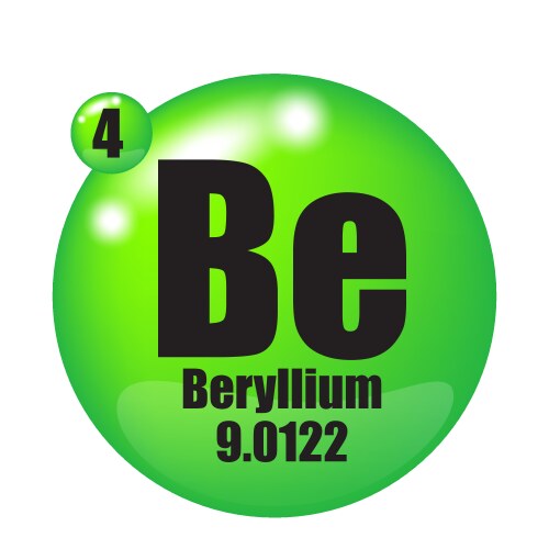 Potassium element icon atomic number 19 Royalty Free Vector