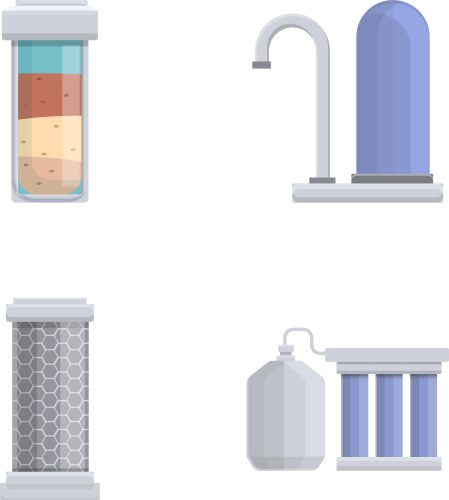 Water filter cartridge purifying drinking Vector Image