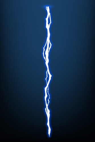 Lightning animation with sparks electricity Vector Image