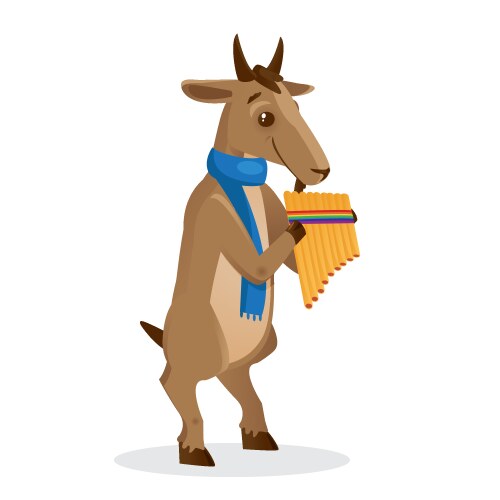 Musical animals rooster trumpet Royalty Free Vector Image