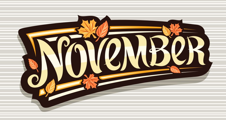November Word Vector Images (over 2,800)