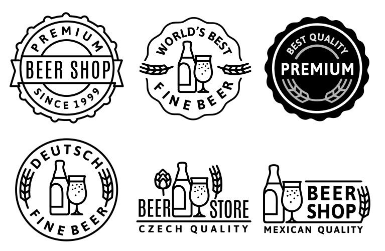 Beer stamp Royalty Free Vector Image - VectorStock