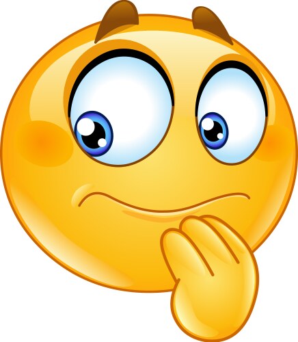 Surprised emoticon smiley Royalty Free Vector Image