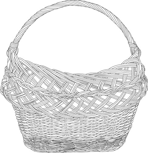 Empty Easter Basket Vector Images (over 1,300)