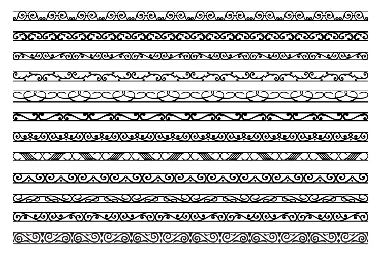 Dividers collection vertical decorative lines set Vector Image