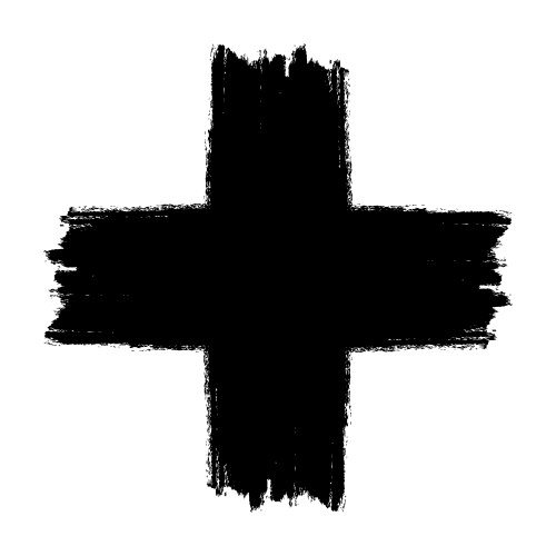 Cross sign Royalty Free Vector Image - VectorStock