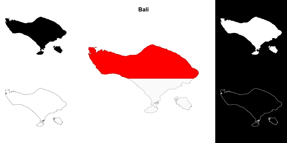 Bali Map Vector Images (over 970)