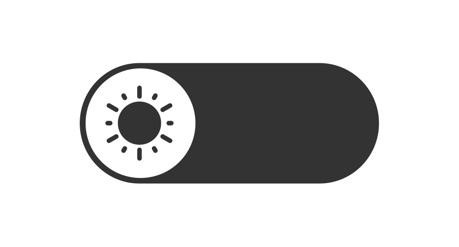 Dark mode and light toggle buttons Royalty Free Vector Image