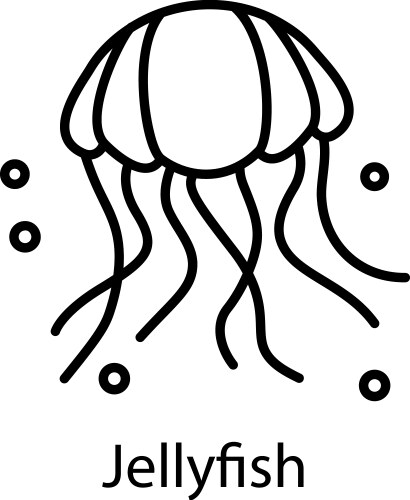 Outline Jellyfish Vector Images (over 3,700)