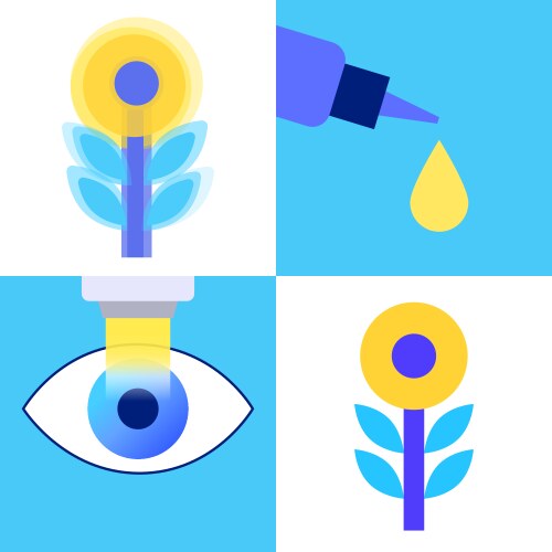 Lasik eye surgery Royalty Free Vector Image - VectorStock