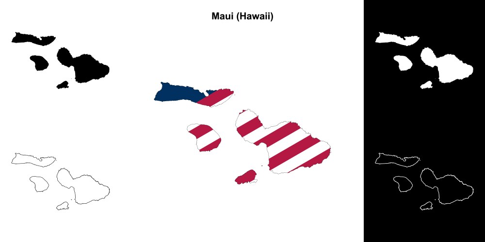 Maui Map Vector Images (over 270)
