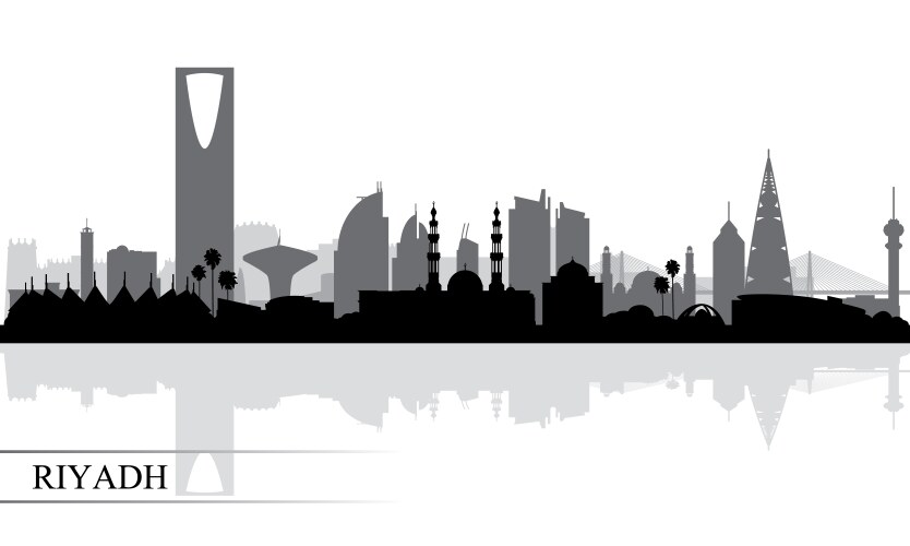 Riyadh saudi arabia city skyline with color Vector Image