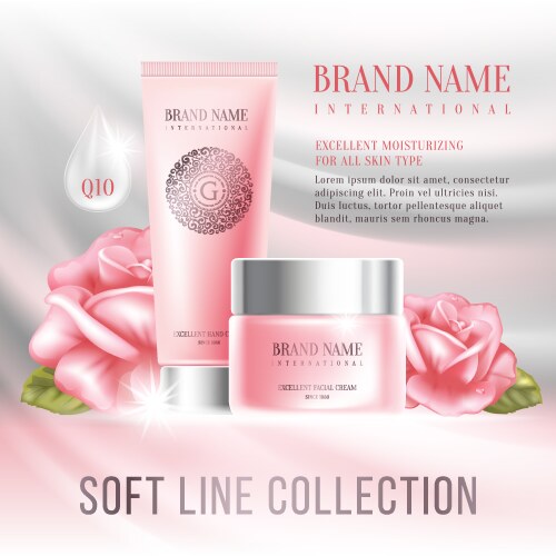 Cosmetic tube ads Royalty Free Vector Image - VectorStock