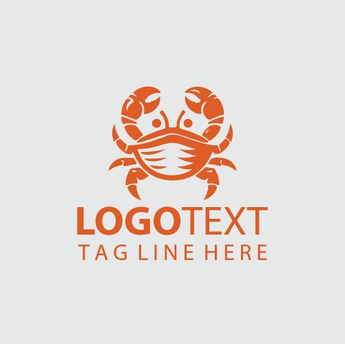 Crab logo Royalty Free Vector Image - VectorStock
