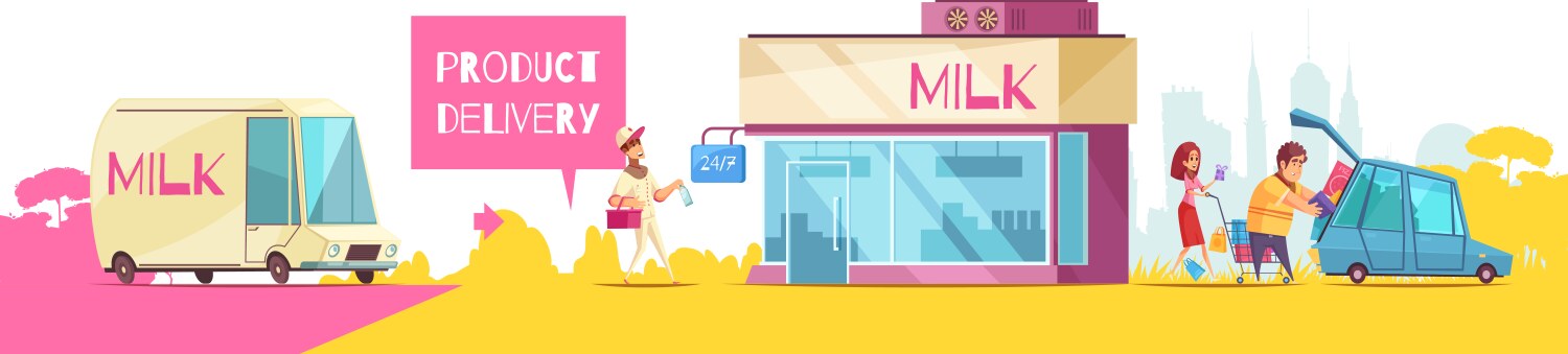 Milk Delivery Vector Images (over 5,400)