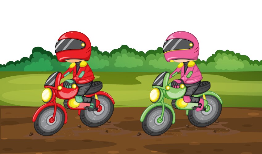 Dirt Bike Cartoon Vector Images (over 260)