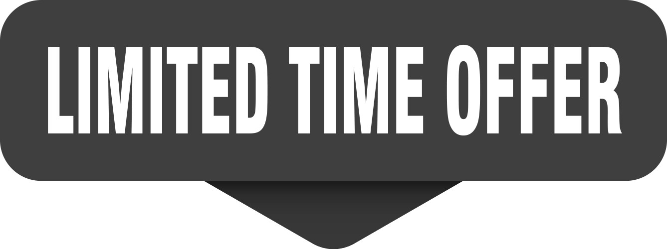 Limited time offer sticker Royalty Free Vector Image