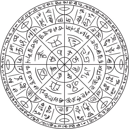 Magic spell ring magical circle superhero concept Vector Image