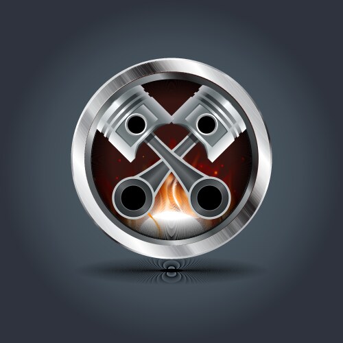 Piston icon symbol Royalty Free Vector Image - VectorStock