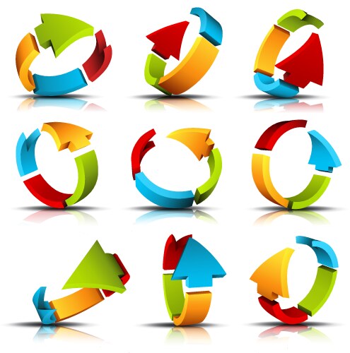 Circular arrows Royalty Free Vector Image - VectorStock