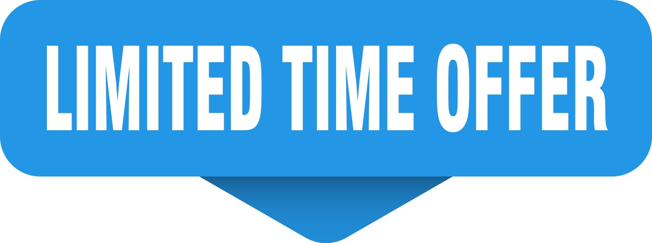 Limited time offer sticker Royalty Free Vector Image