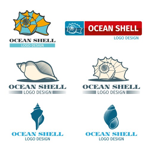Conch Shell Logo Sea Shell With Pearl Sign Icon. Conch Symbol. Travel