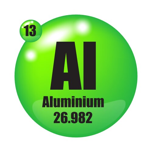 Lithium element icon atomic number three periodic Vector Image