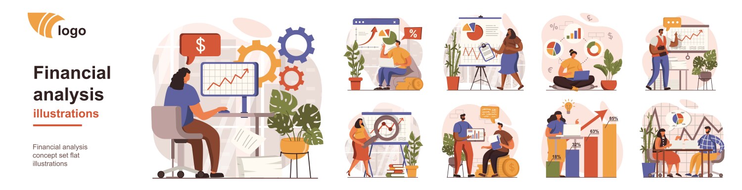 Financial Analysis Vector Images (over 100,000)