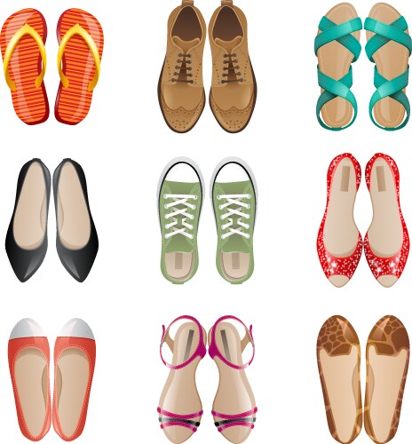 Free Women Shoes Vector Images (over 1,200)