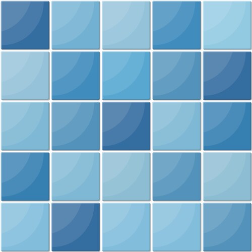 Blue tile wall Royalty Free Vector Image - VectorStock