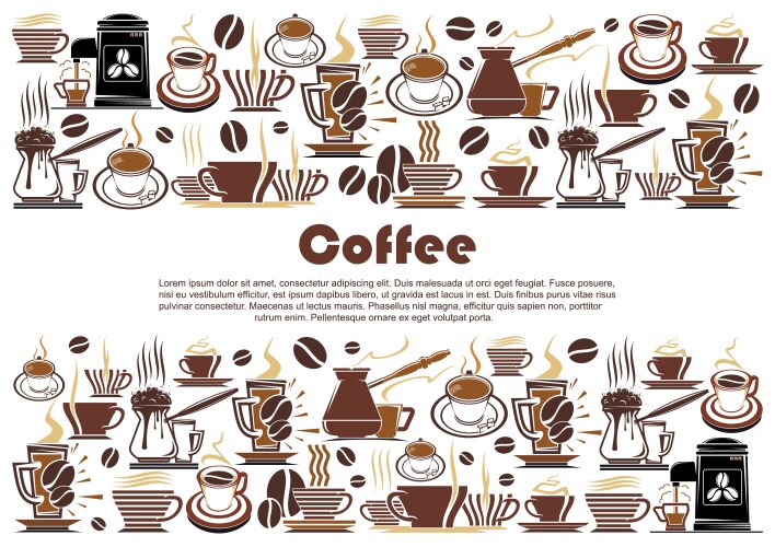 Banner with a conveyor coffee production Vector Image