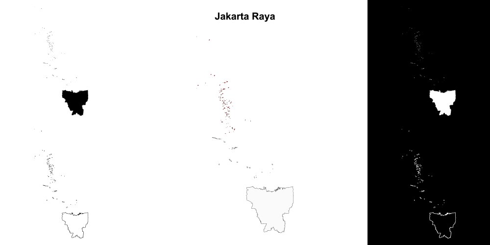 Jakarta map Vector Images & Graphics for Commercial Use | VectorStock