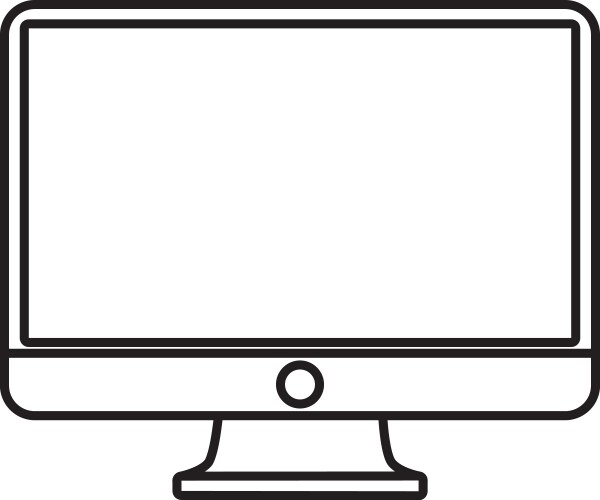 Computer Monitor Outline Vector Images (over 77,000)
