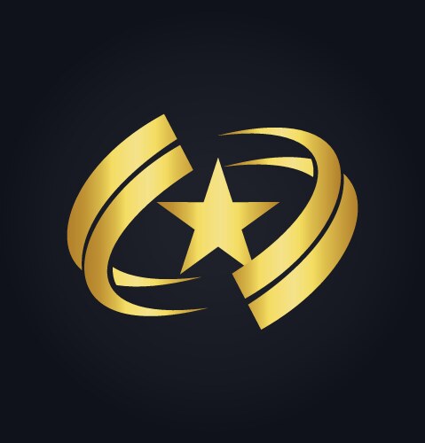 Star Circle Logo Gold Star Circle (PNG Transparent) | OnlyGFX.com