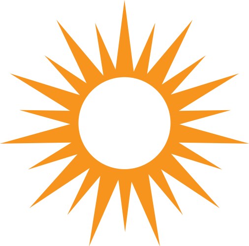 Sun logo Royalty Free Vector Image - VectorStock