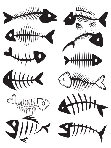 Easy Fish Bones Drawing
