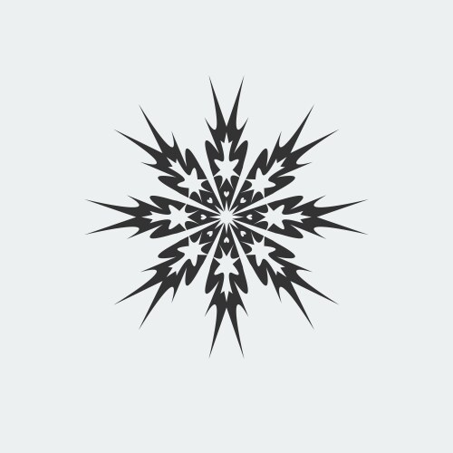 Paper snowflake Royalty Free Vector Image - VectorStock