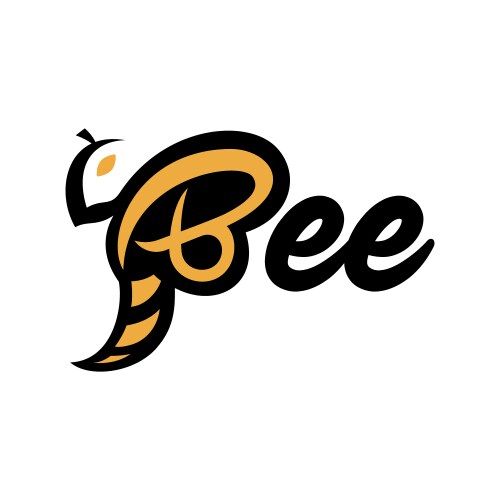 Free Bee logo Vector Graphics & Illustrations | VectorStock
