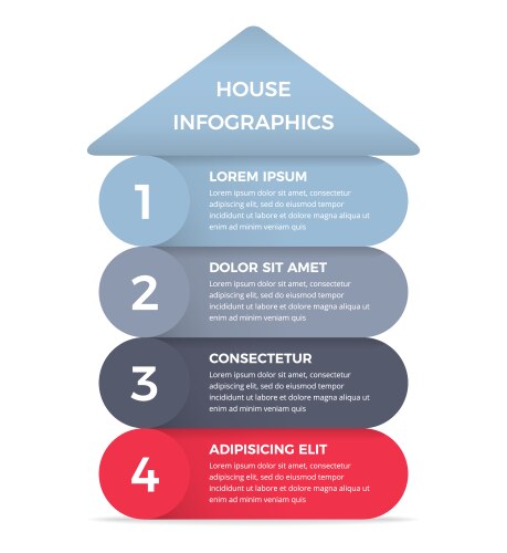 House - infographic template Royalty Free Vector Image