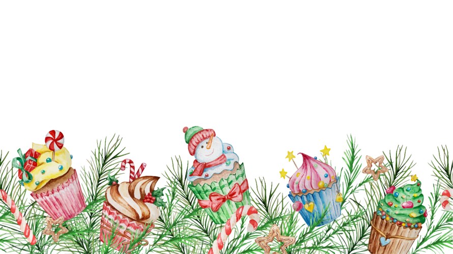 Bullfinch christmas border Royalty Free Vector Image