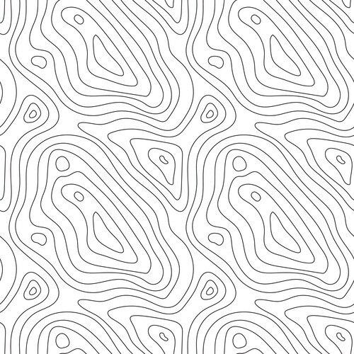 Topographic map seamless pattern Royalty Free Vector Image