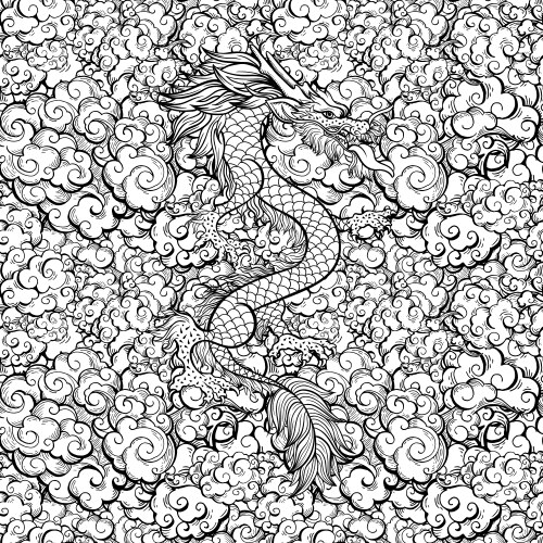 Dragon Outline Vector Images (over 9,800)