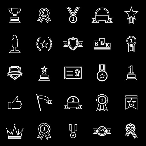 Winner infographic templates with connected Vector Image