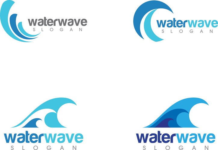 Water delivery logo icon design Royalty Free Vector Image